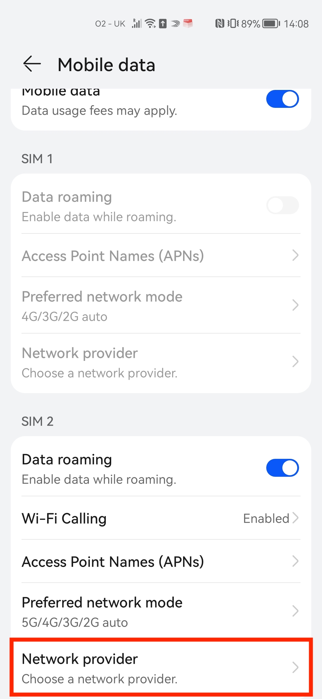 Manual Network Selection on a Huawei Device – Blue Islands eSIM by Breeze
