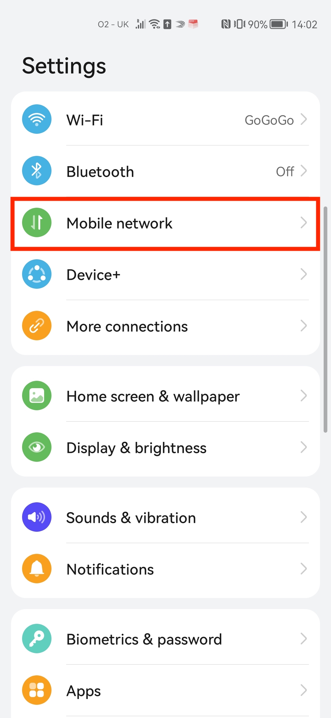 APN auf einem Huawei Gerät einrichten – de