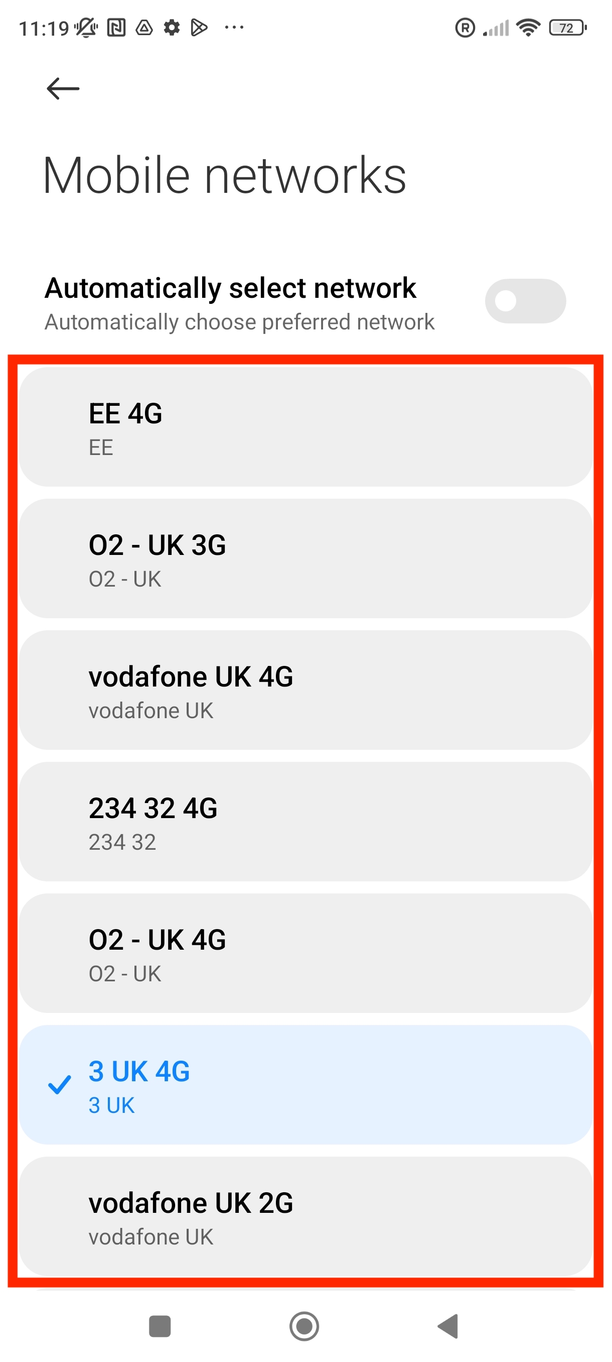 Manual Network Selection on Xiaomi Devices – Blue Islands eSIM by Breeze