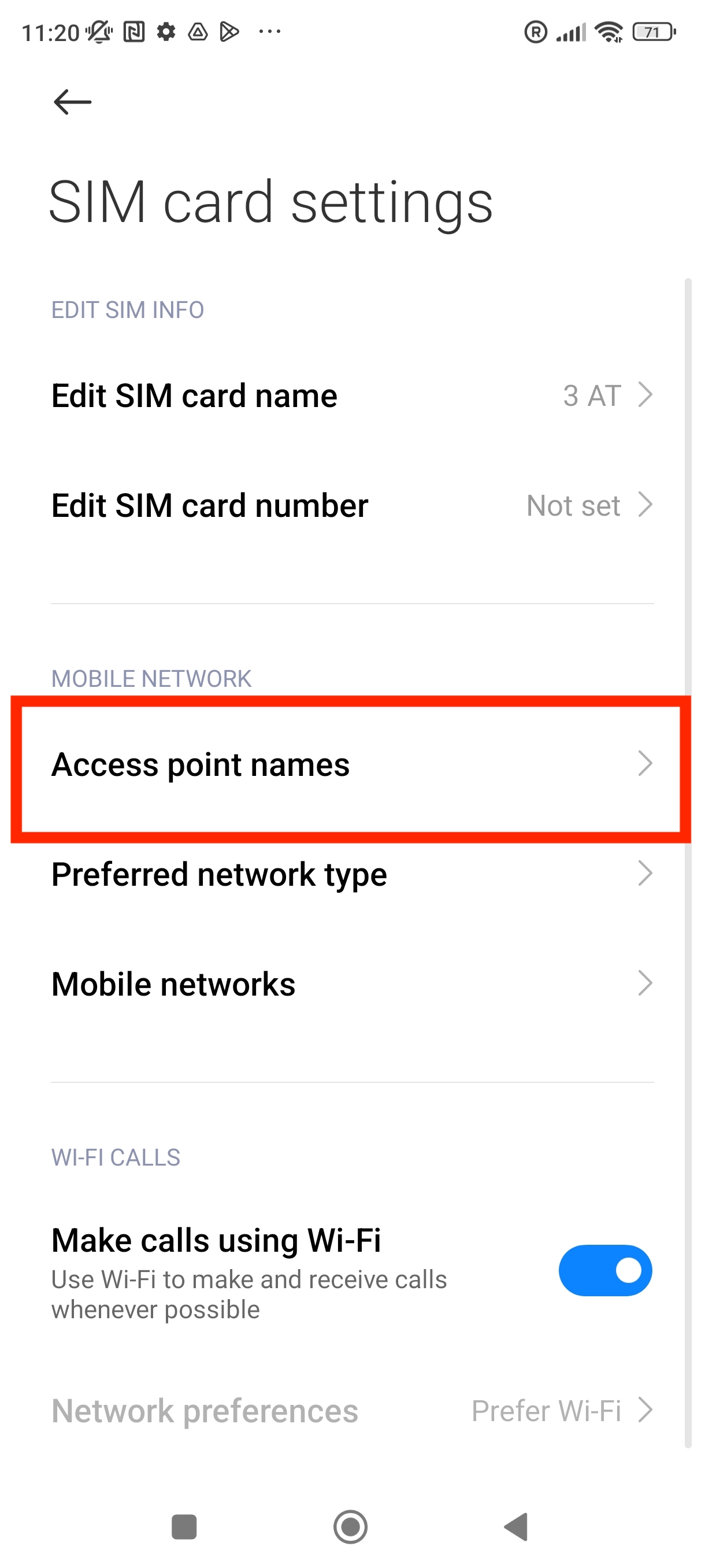 Set up an APN on Xiaomi Devices – Blue Islands eSIM by Breeze